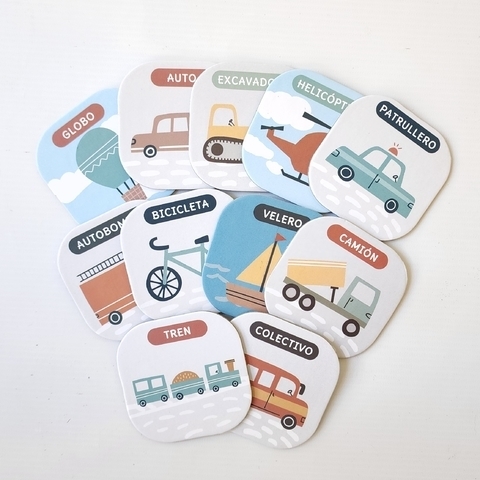 Juego de Memoria Transportes - Rincón Creativo