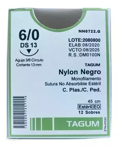 Sutura nylon 6-0