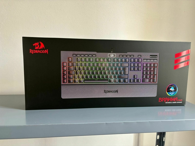 Teclado Opto Mecanico Redragon Brahma K586 PRO RGB Outemu Blue SP